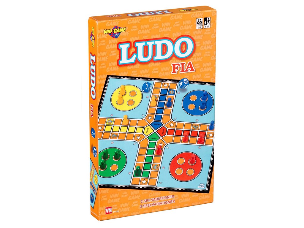 Ludo med globus og stjerne – Bræt & Brikker